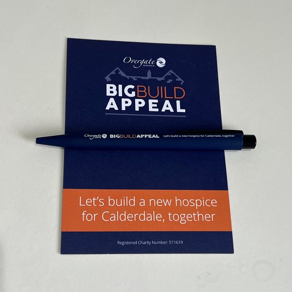 Big Build Appeal Pen - Overgate Hospice
